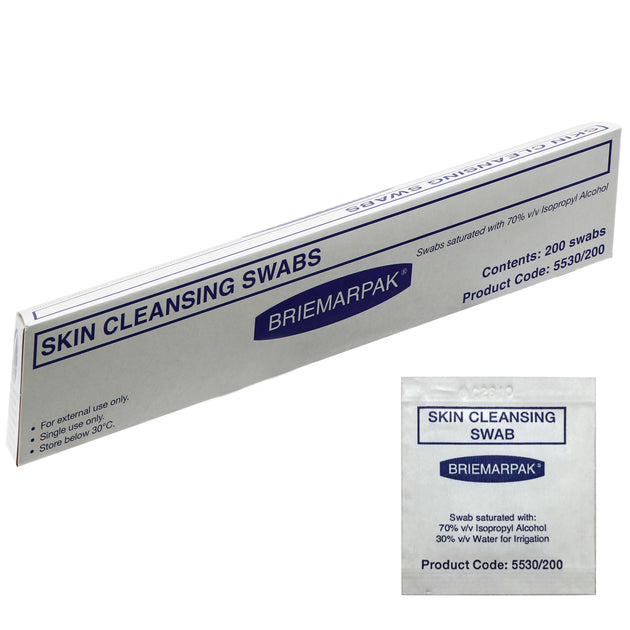 Briemarpak Skin Cleansing Swabs 200pk – Instant Hair & Beauty Supplies ...