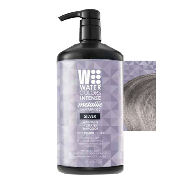 Watercolors Intense Color Depositing Shampoo Metallic Silver 1L ...